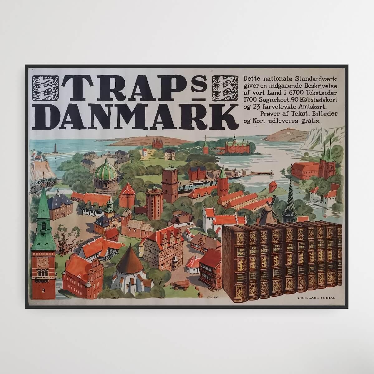 Traps Danmark | Original dansk vintage plakat | PlakatKunst.dk