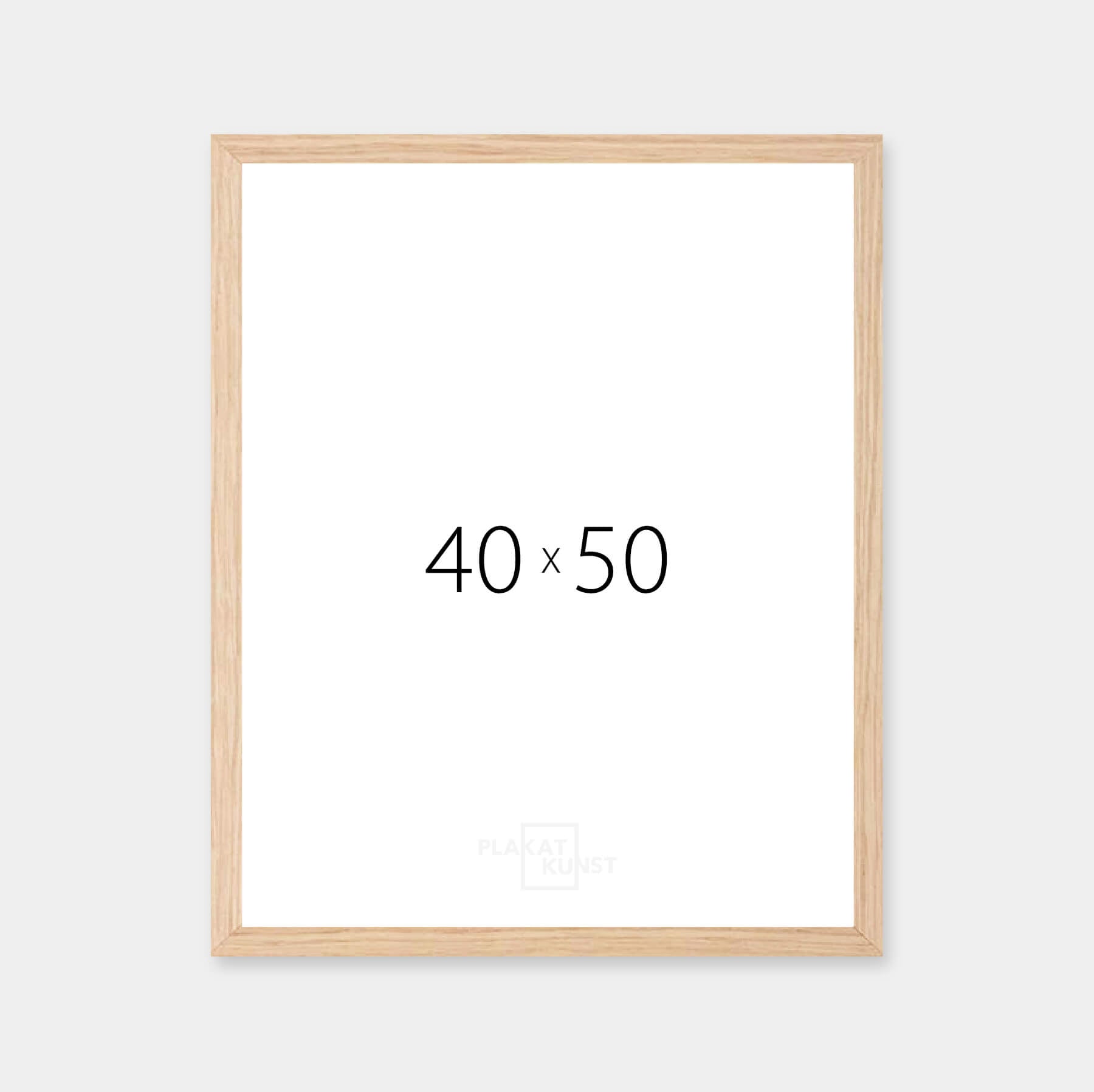 40x50 egetræsramme - Bred (20 mm) | PlakatKunst.dk