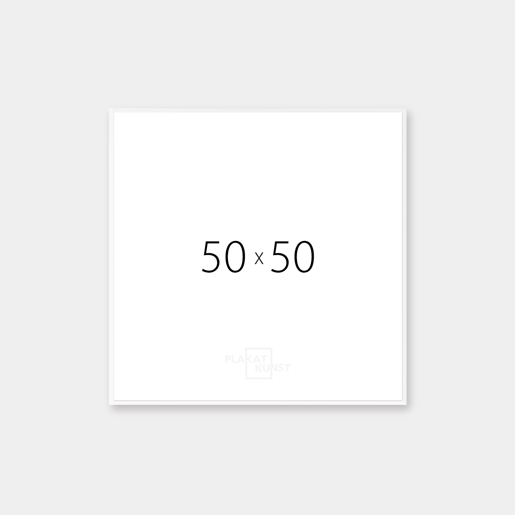 50x50 sølvramme - Smal (9 mm) | Alurammer | PlakatKunst.dk
