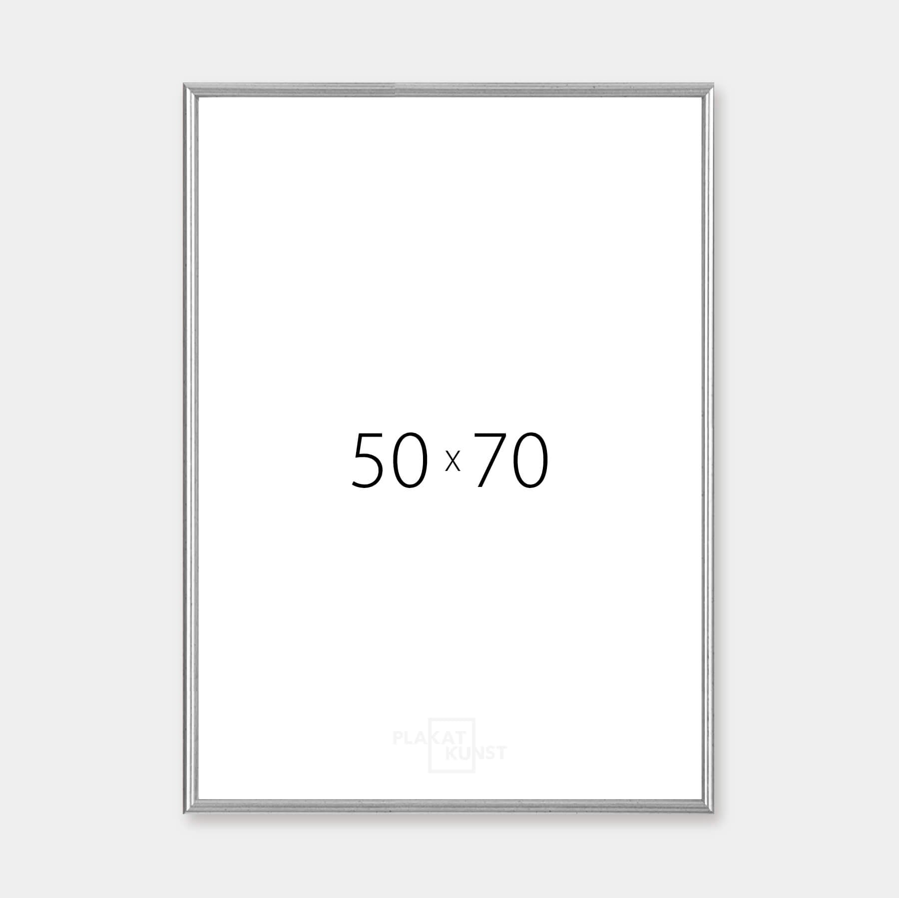 50x70 vintage sølvramme | Trærammer | PlakatKunst.dk