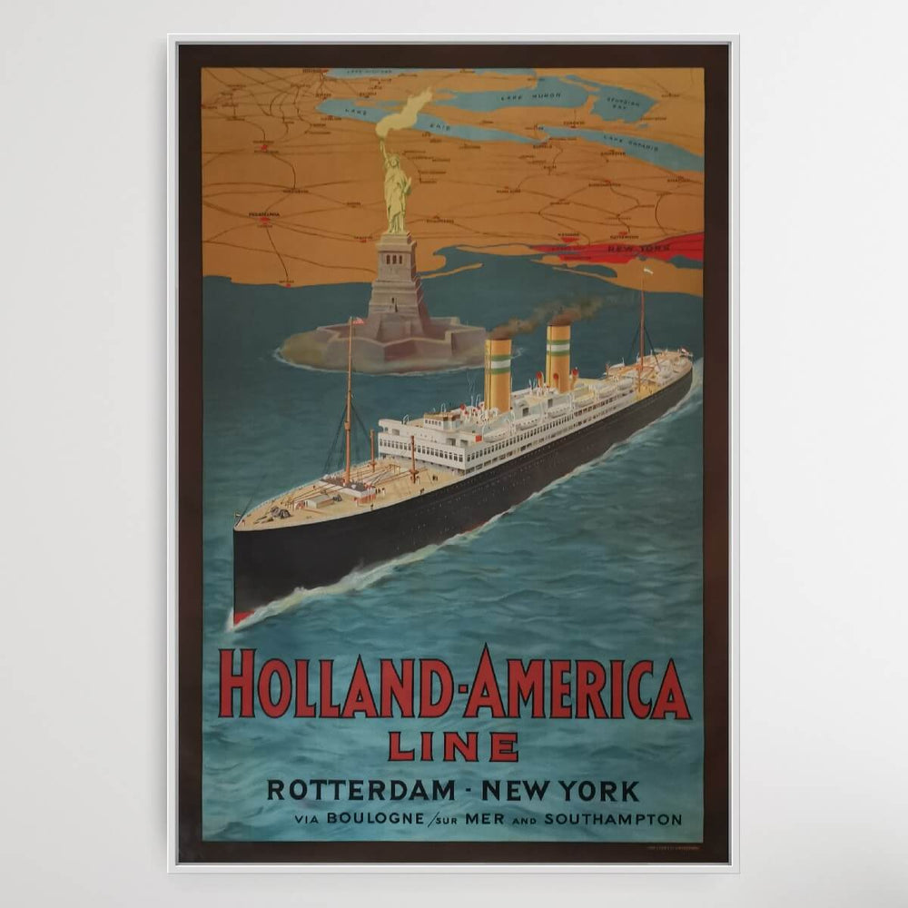 Volendam | Rotterdam-New York | Holland-Amerika Line plakat